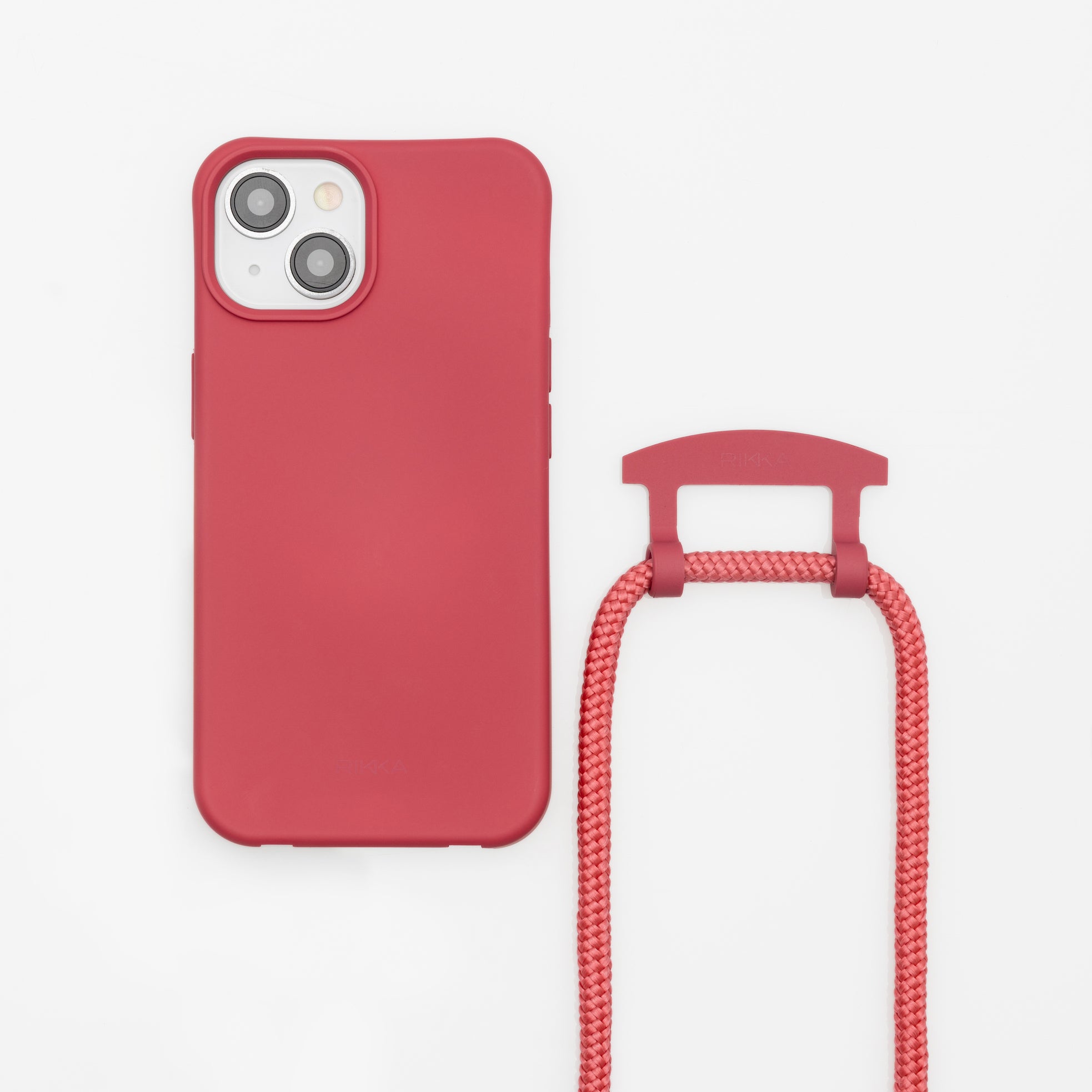 Strap-N-Go: Raspberry Rush – Stylish Hands-Free Phone Case – Rikkadesign